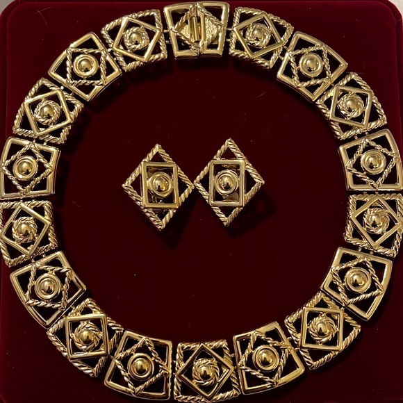 Givenchy | Jewelry | Vintage 98s Givenchy Modern Renaissance Gold ...